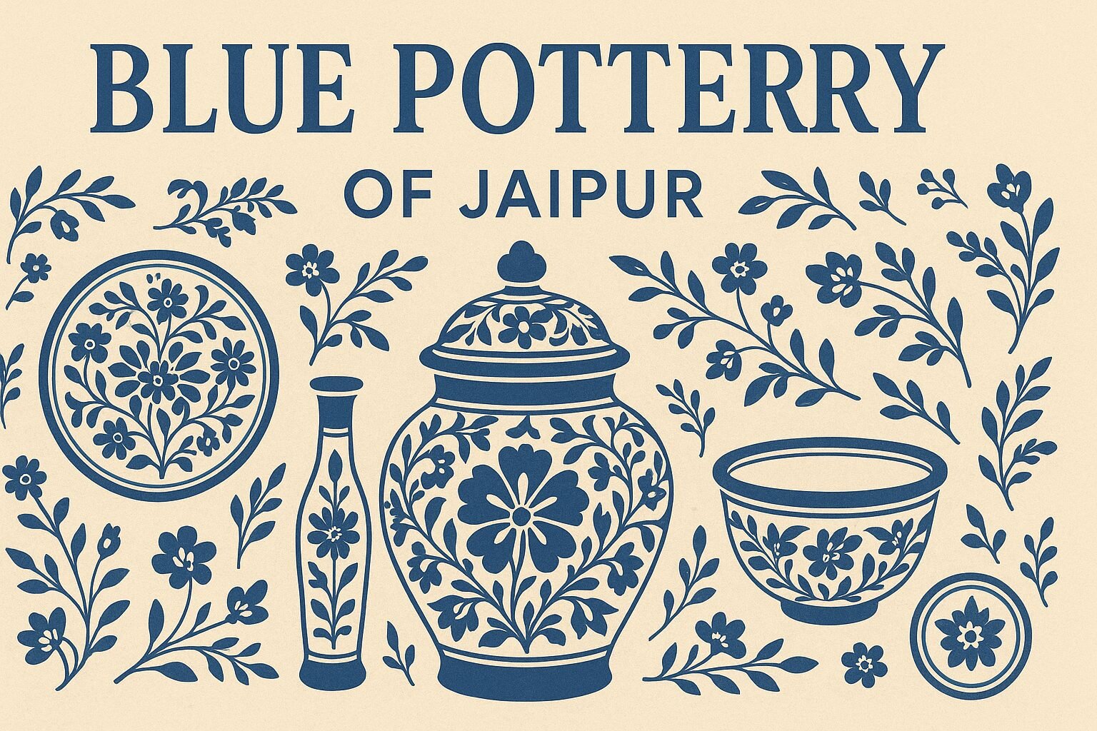 The blue pottery from the pink city – Indian.Temples Research & Media ...